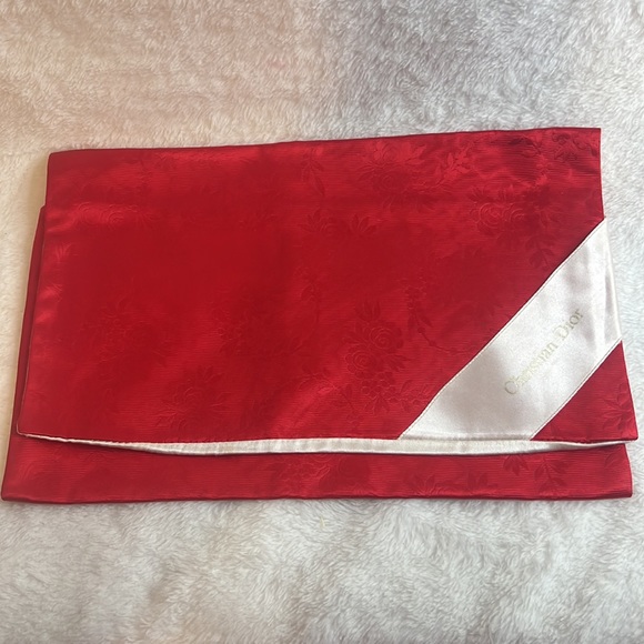 Dior | Accessories | Vintage Christian Dior Redwhite Satin Lingerie ...